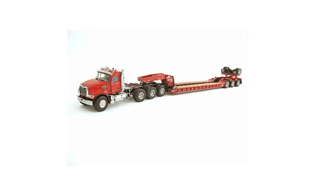 Sword Mack Granite w/Rogers 4-Axle Flip Lowboy - Red/Black 4軸 + 4軸低板美式 ...