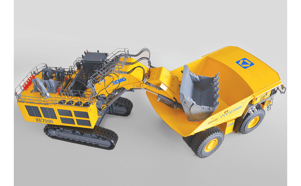 YAGAO XCMG XE7000 / XDE360 大型鏟裝機 + 頃卸卡車 SP-XCMG7360 - 產品介紹 - 元志工程模型館