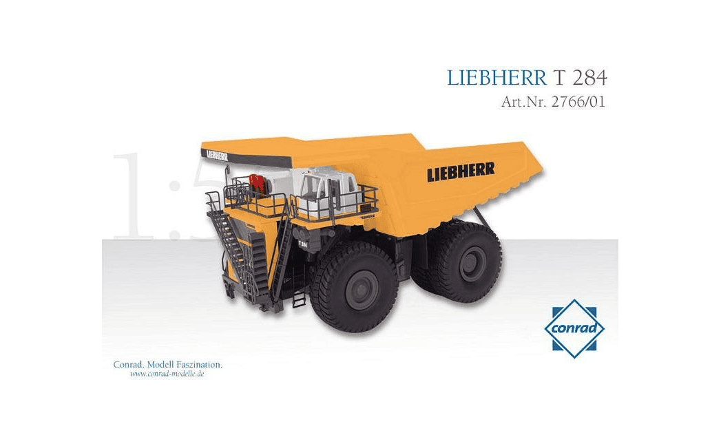 Conrad LIEBHERR T 284 頃卸卡車 - 黃色 2766/01 - 產品介紹 - WSI、YCC、Liebherr 重機模型 ...