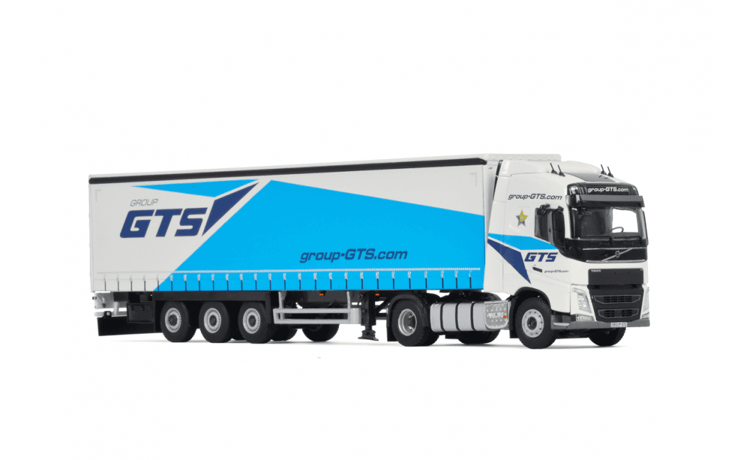 WSI VOLVO FH4 GLOBETROTTER 4X2 CURTAINSIDE TRAILER - 3 AXLE Group GTS ...
