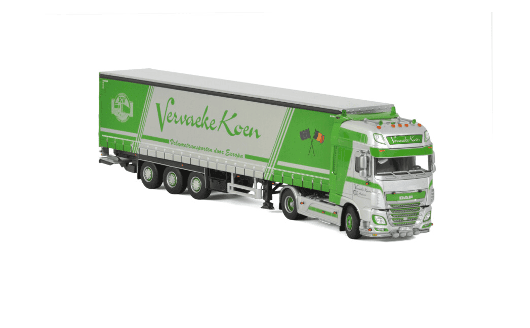 WSI DAF XF SUPER SPACE CAB 4X2 CURTAINSIDE TRAILER - 3 AXLE Vervaeke ...