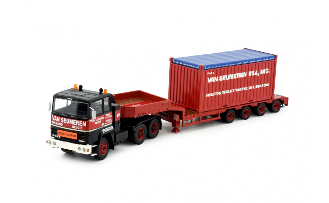 Tekno Ford Transcontinental 6x4 met 4-assige dieplader en 20ft. open ...