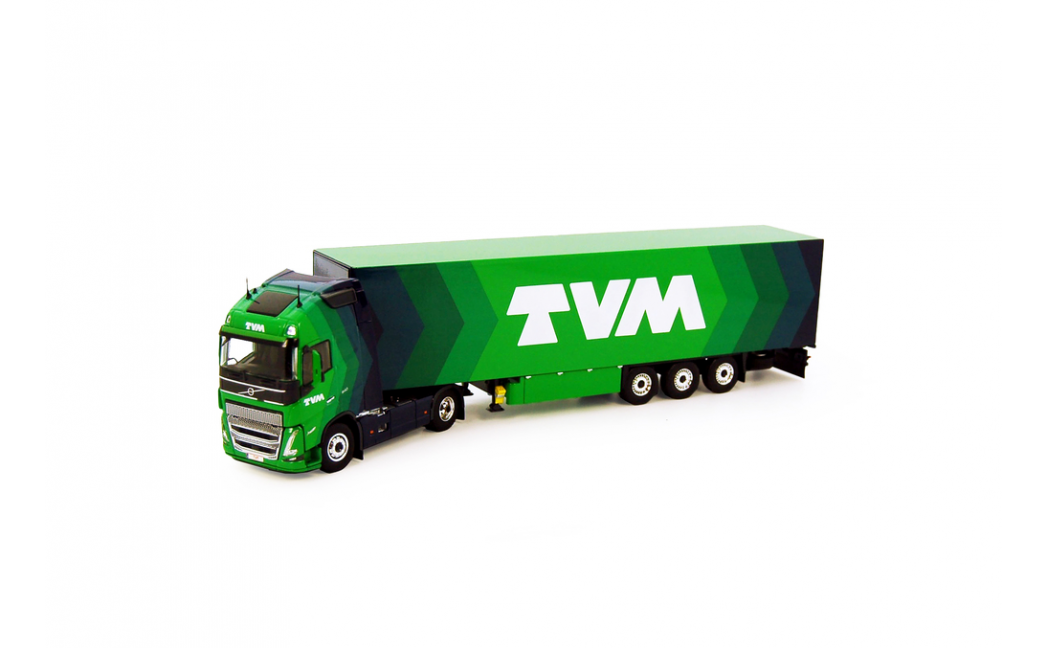 Tekno Volvo FH05 Globetrotter XL 4x2 met gesloten oplegger TVM 85220 ...